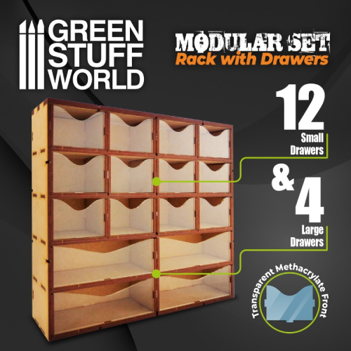 GSW - Modular Set Rack With Drawers — Lords of War Games and Hobbies